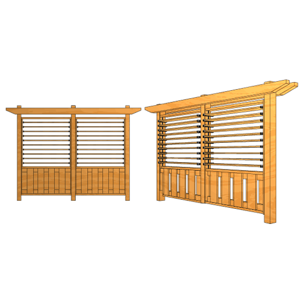 DIY Louvered Projects | Louvered Pergola | FLEXfence