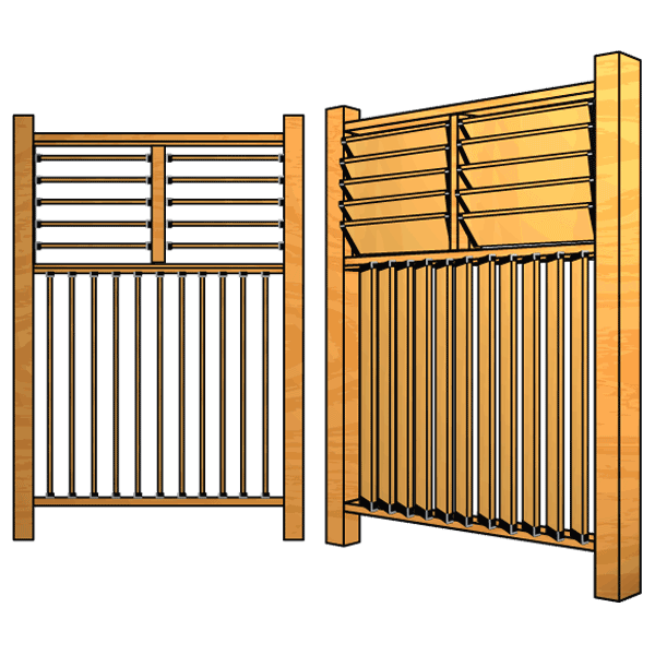 DIY Louvered Projects | Louvered Pergola | FLEXfence