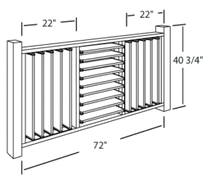 Measuring for Fully Louvered Deck Railing - FlexFence