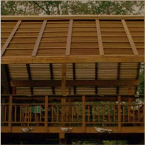 Louvered Gable Deck Roof Project - FlexFence